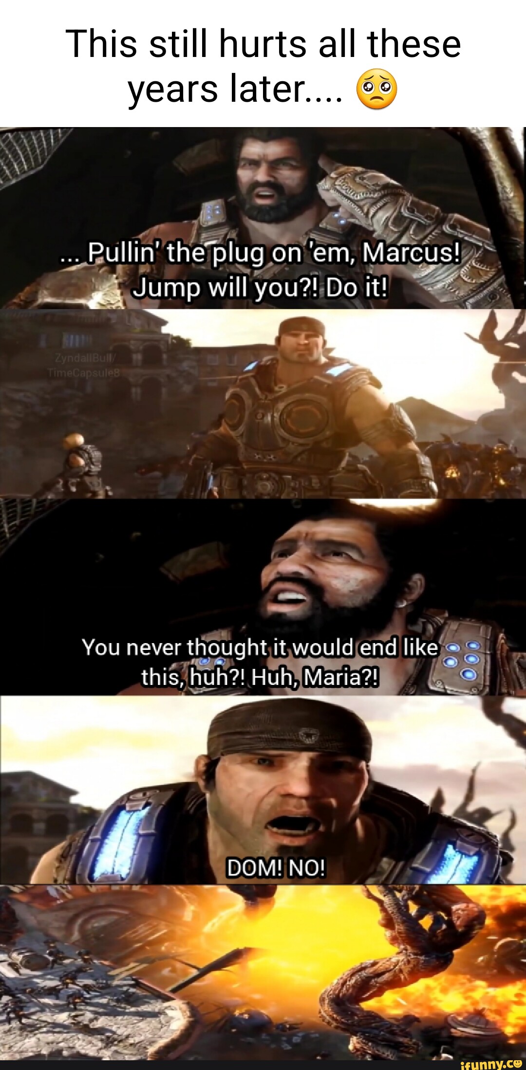 This still hurts all these years later.... Pullin' the plug on'em ...