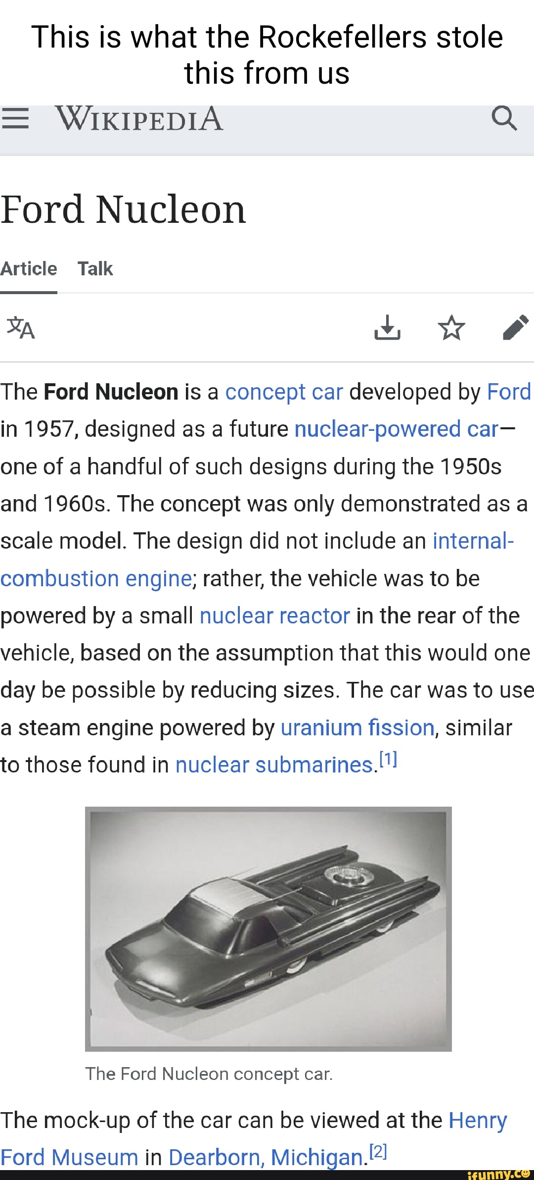 This is what the Rockefellers stole this from us = WIKIPEDIA Q Ford ...
