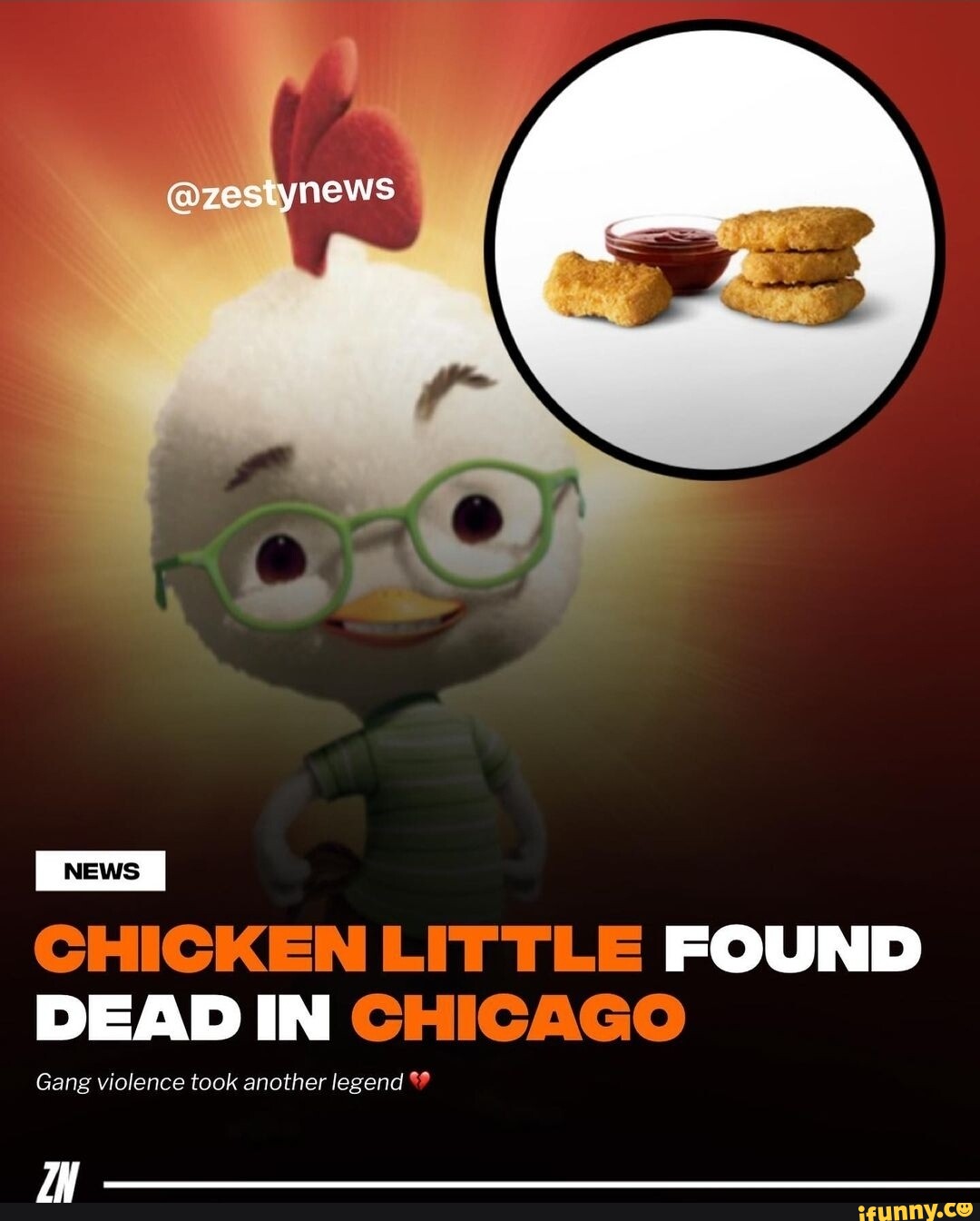 Wzestynews CHICKEN LITTLE FOUND DEAD IN CHICAGO Gang violence took ...