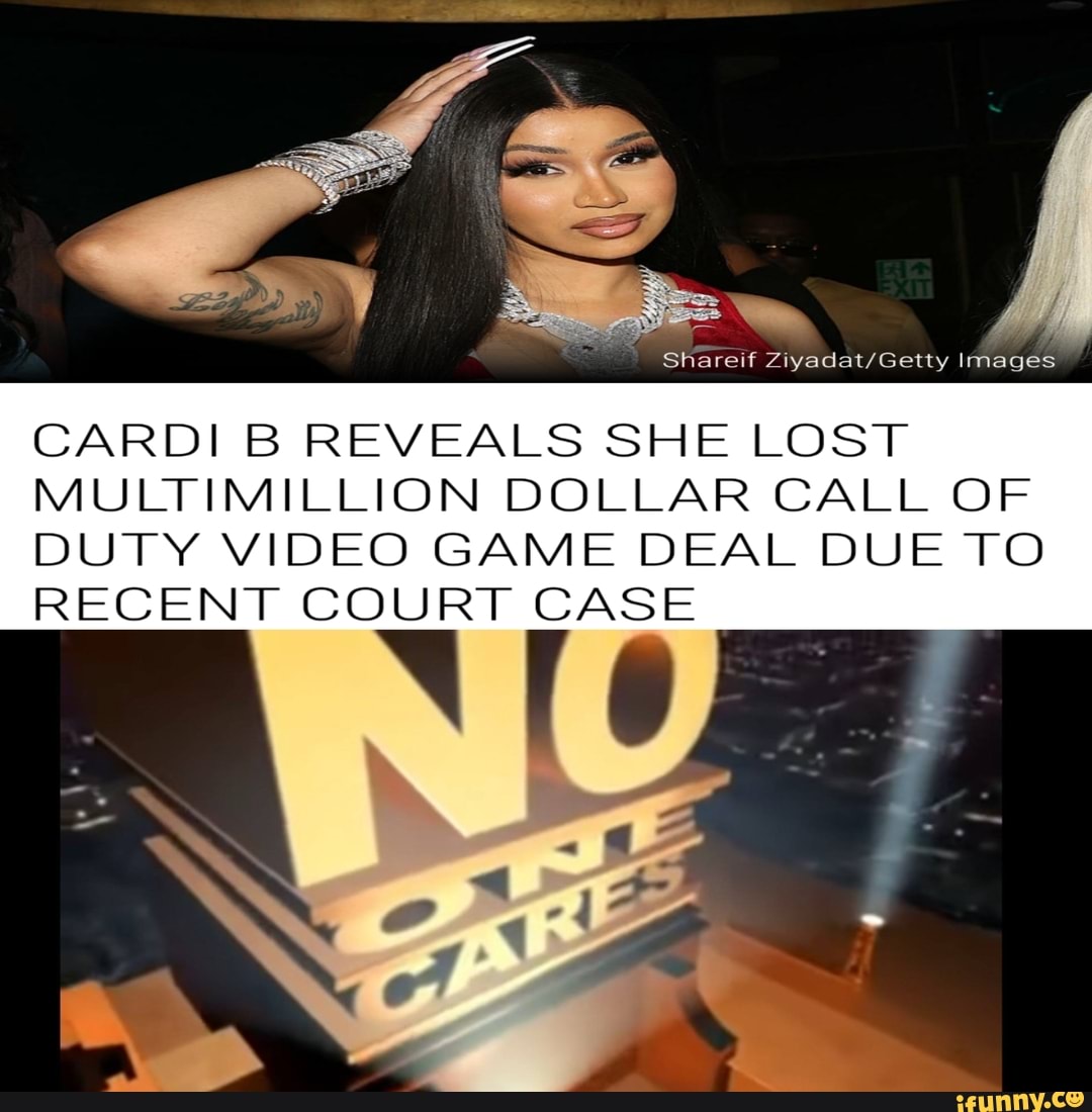 Eif Images CARDI B REVEALS SHE LOST MULTIMILLION DOLLAR CALL OF DUTY ...