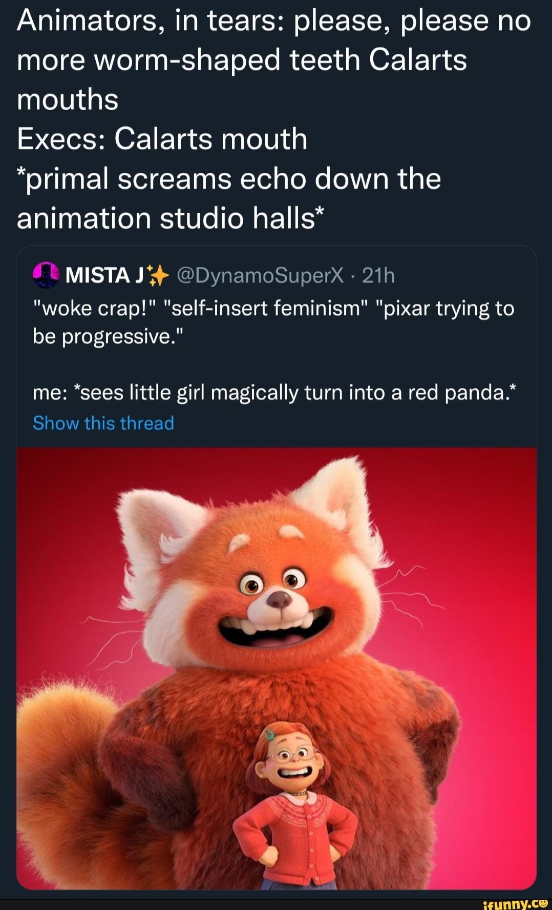 Animators, in tears: please, please no more worm-shaped teeth Calarts ...