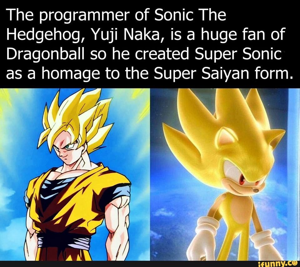 The programmer of Sonic The Hedgehog, Yuji Naka, is a huge fan of ...