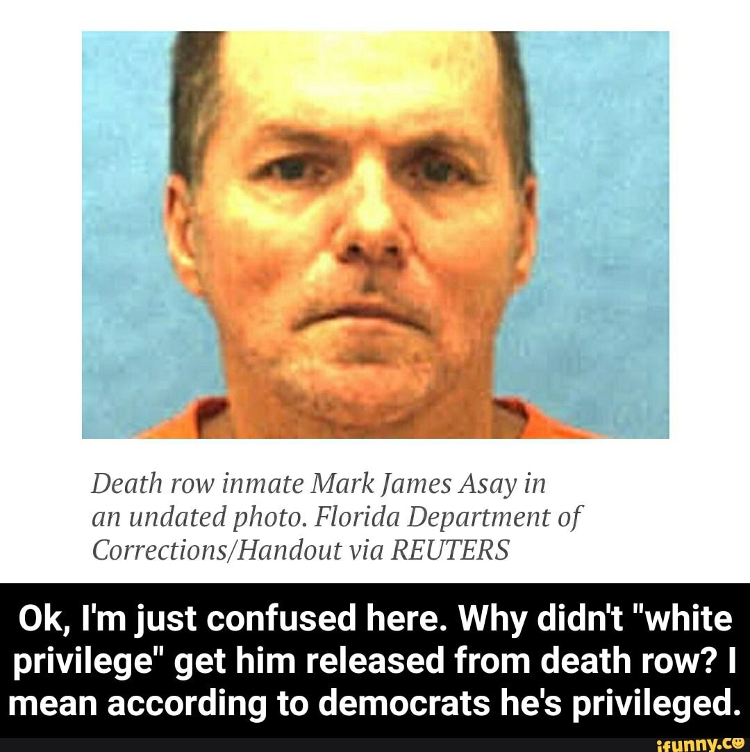 Death row inmate Mark James Asay in an undated photo. Florida ...