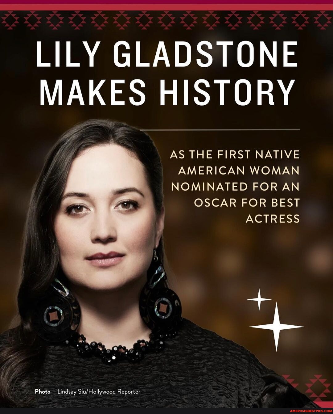 N/A - LILY GLADSTONE MAKES HISTORY AS THE FIRST NATIVE AMERICAN WOMAN ...