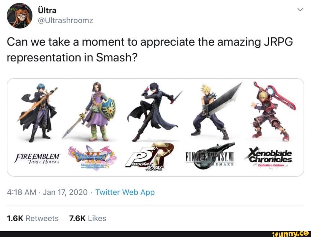 Can we take a moment to appreciate the amazing JRPG representation in ...