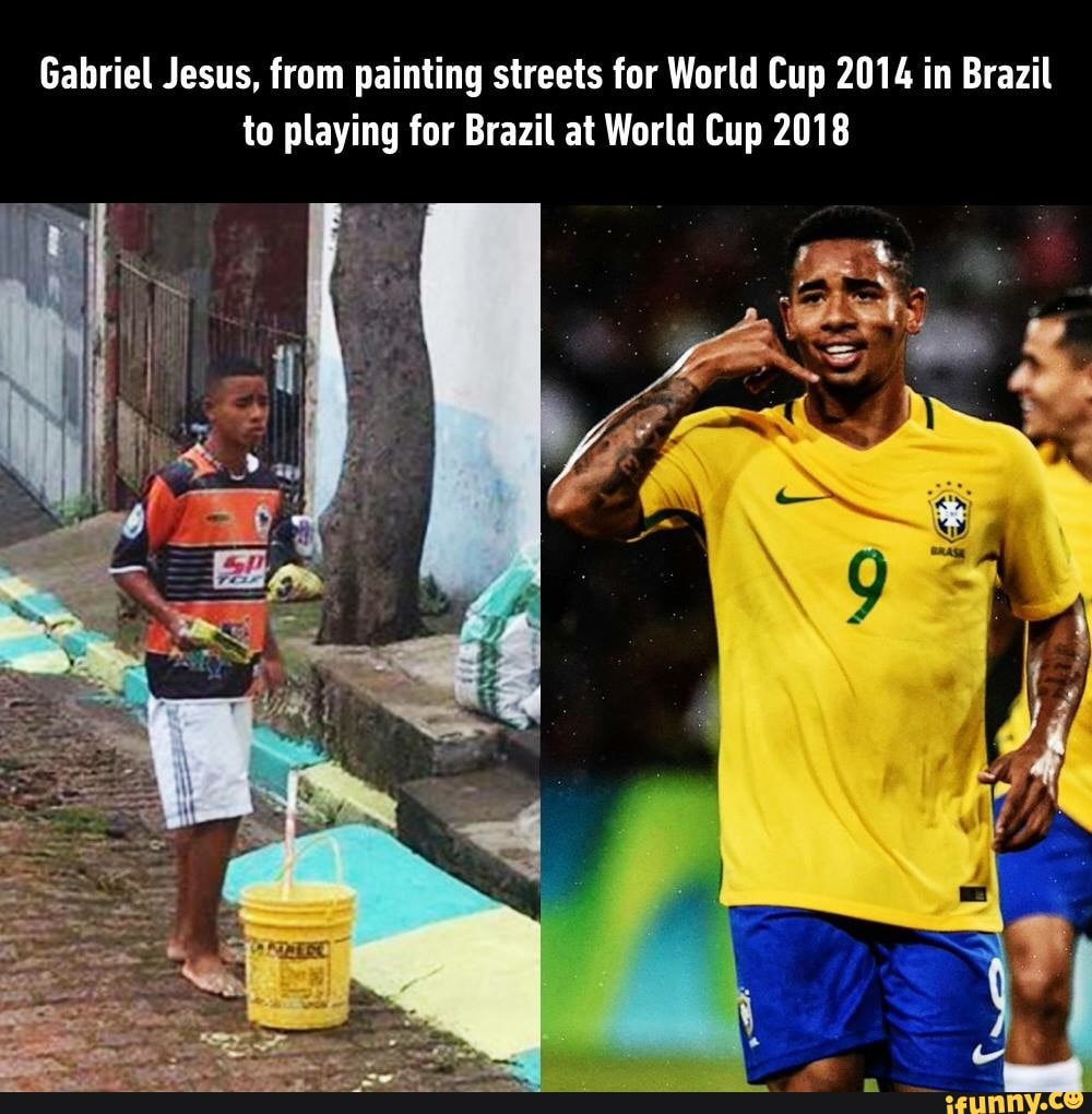 Respect - Gabriel Jesus, from painting streets for World Cup 2014 in ...