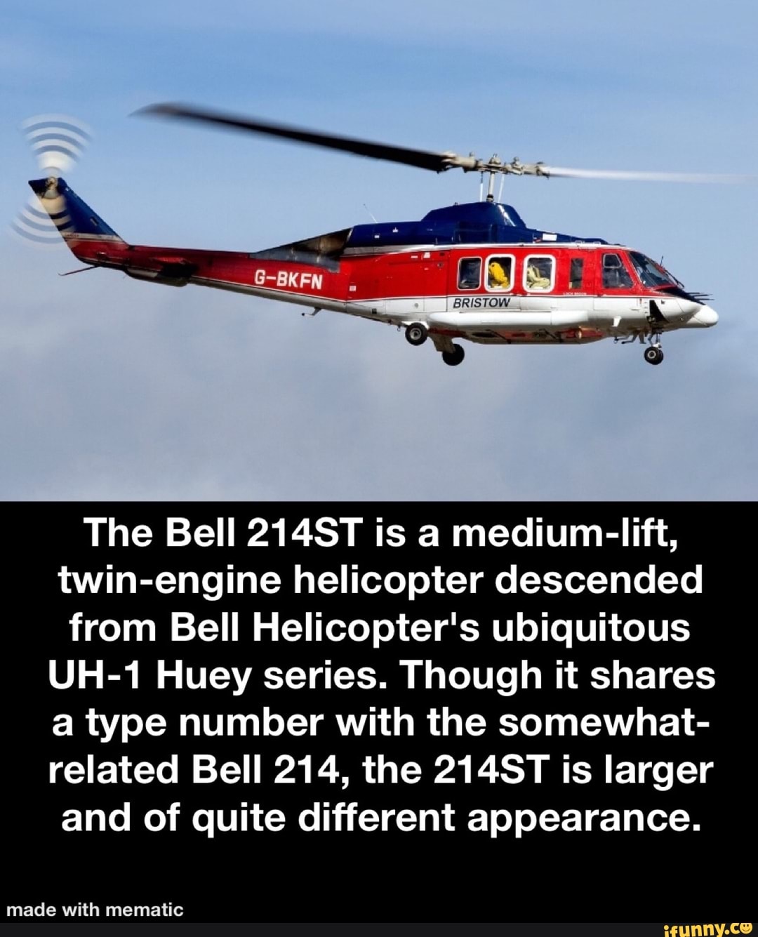 The Bell 214ST is a medium-lift, twin-engine helicopter descended from ...