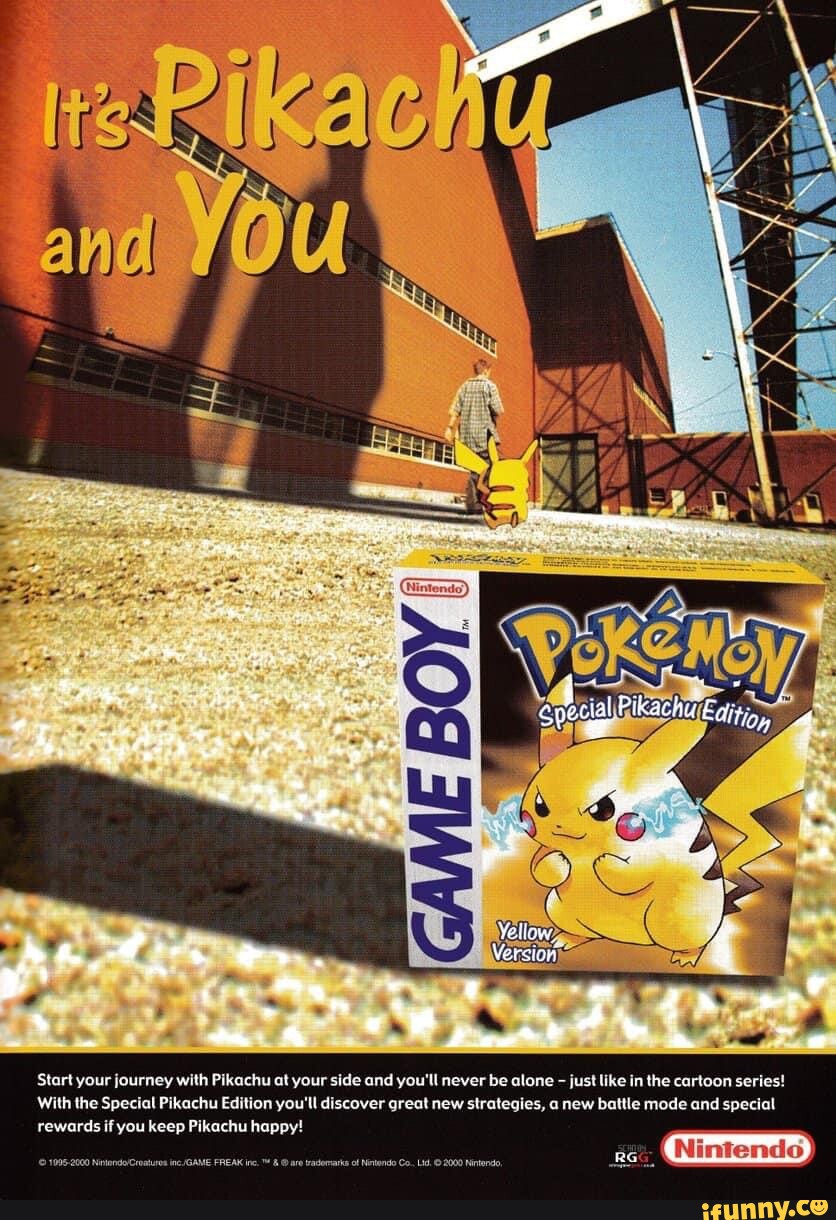 Start your journey with Pikachu at your side and you'll never be alone ...