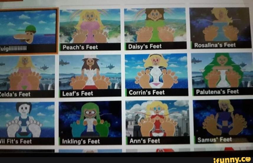 Peach's Daisy's Feet Inkling's Feet - iFunny