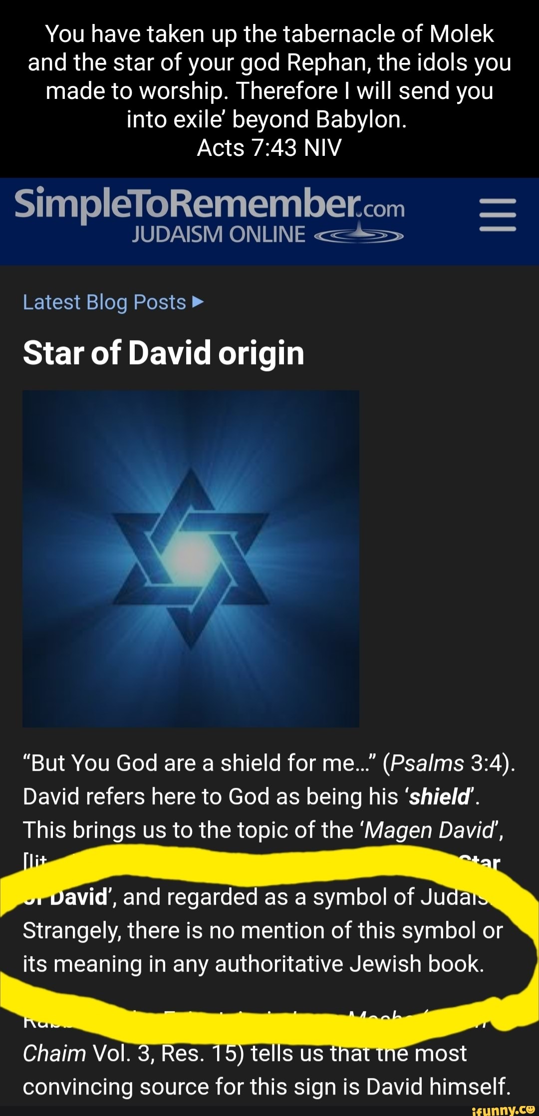 You have taken up the tabernacle of Molek and the star of your god ...