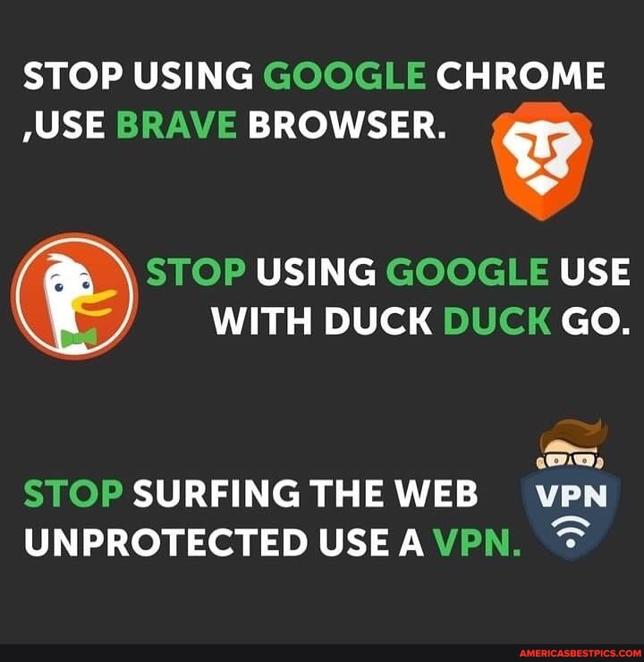 STOP USING GOOGLE CHROME ,USE BRAVE BROWSER. STOP USING GOOGLE USE WITH ...