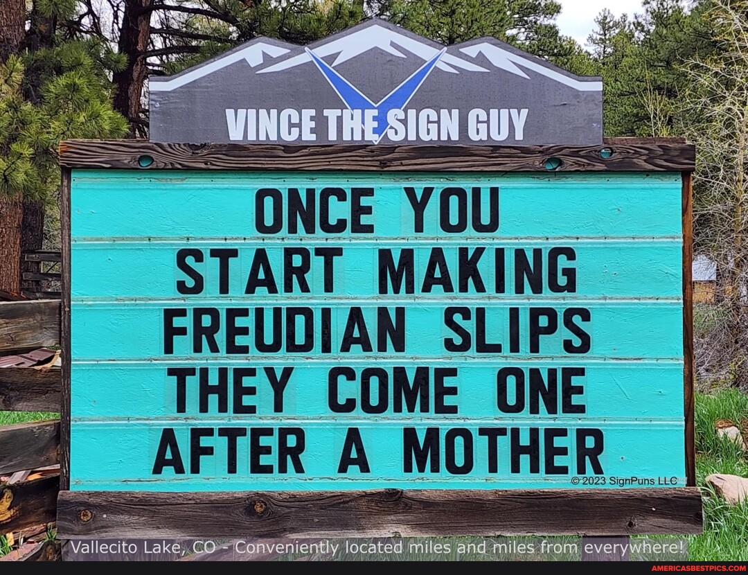 ~ ONCE YOU START MAKING FREUDIAN SLIPS THEY COME ONE AFTER A MOTHER ...