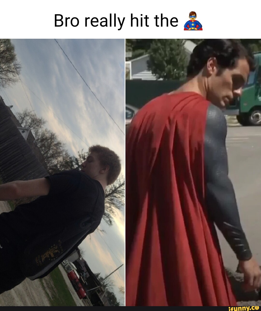 Bro really hit the - iFunny