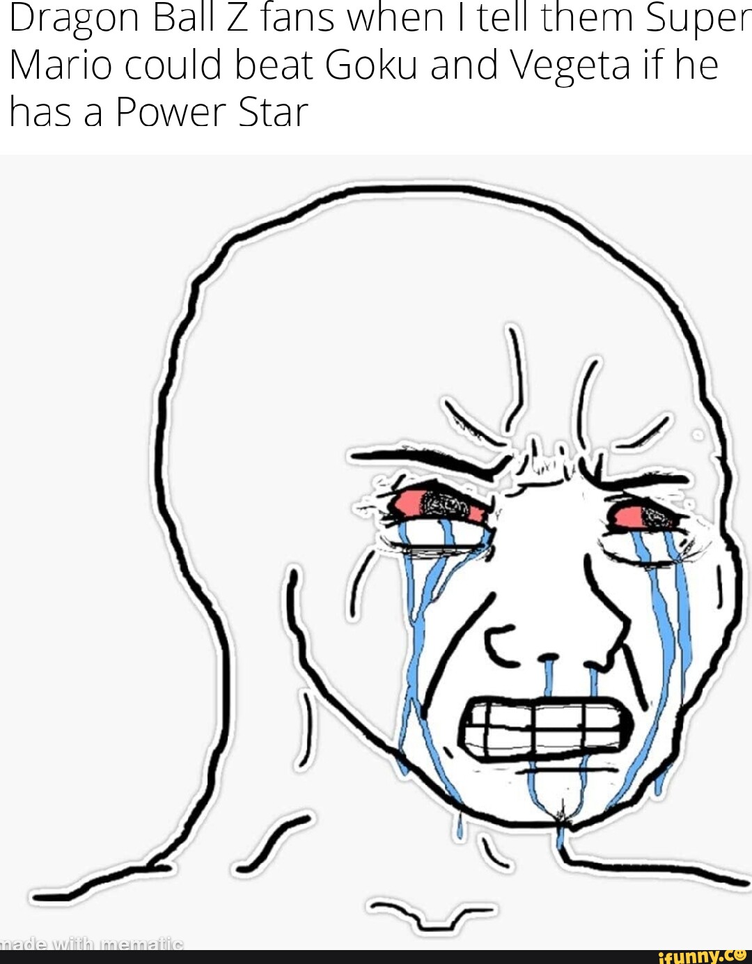 Dragon Ball Z tans when I tell them Super Mario could beat Goku and ...