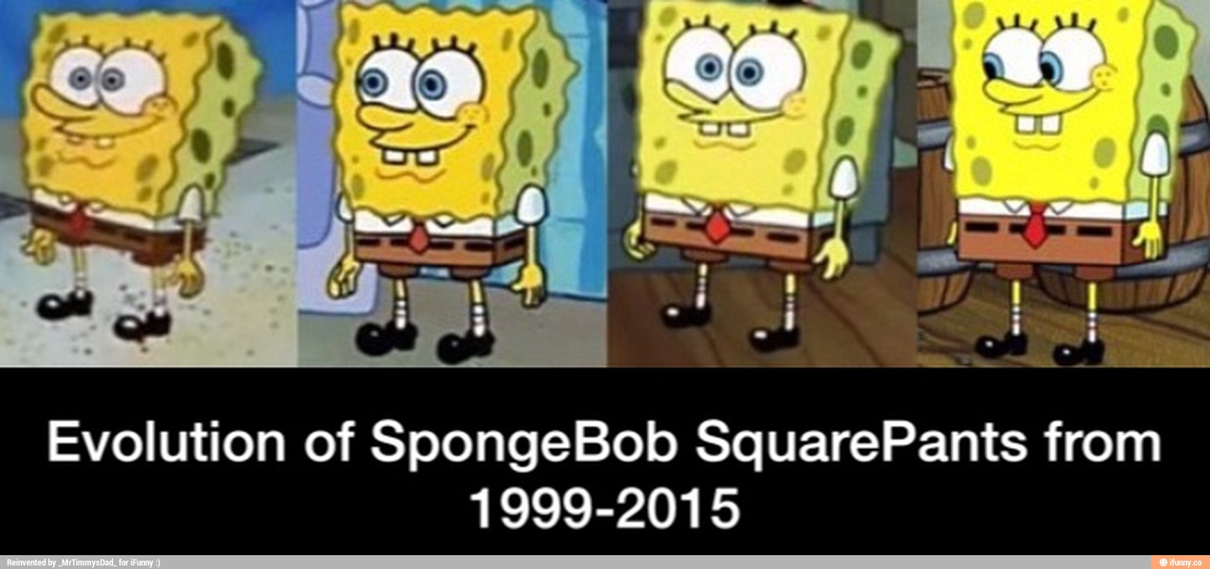 Evolution of SpongeBob SquarePants from 1999-2015 - Evolution of ...