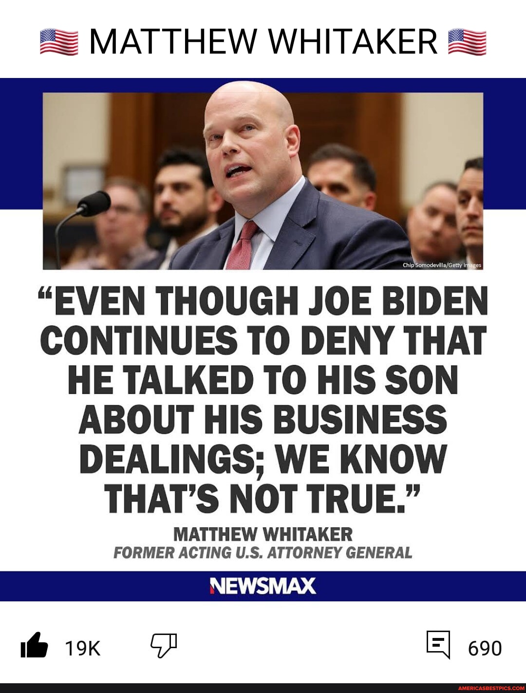 SS MATTHEW WHITAKER "EVEN THOUGH JOE BIDEN CONTINUES TO DENY THAT HE ...