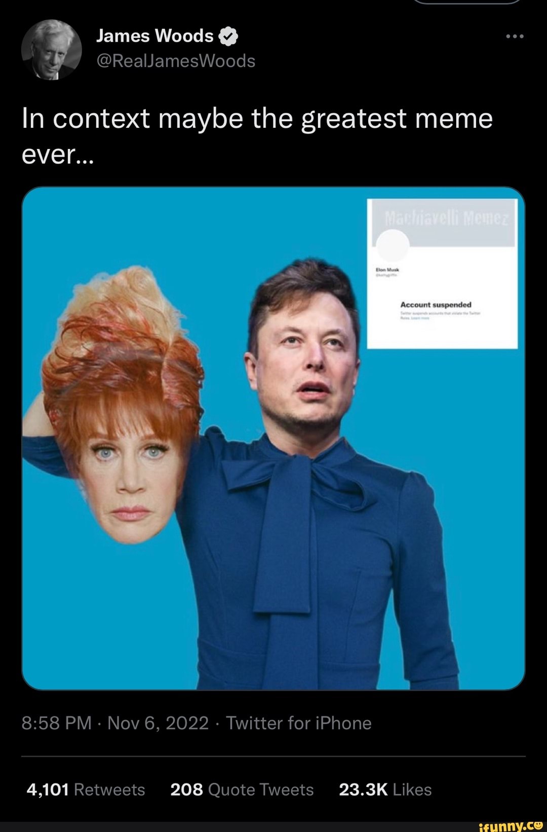 James Woods @ @ReaamesWoods In context maybe the greatest meme ever ...