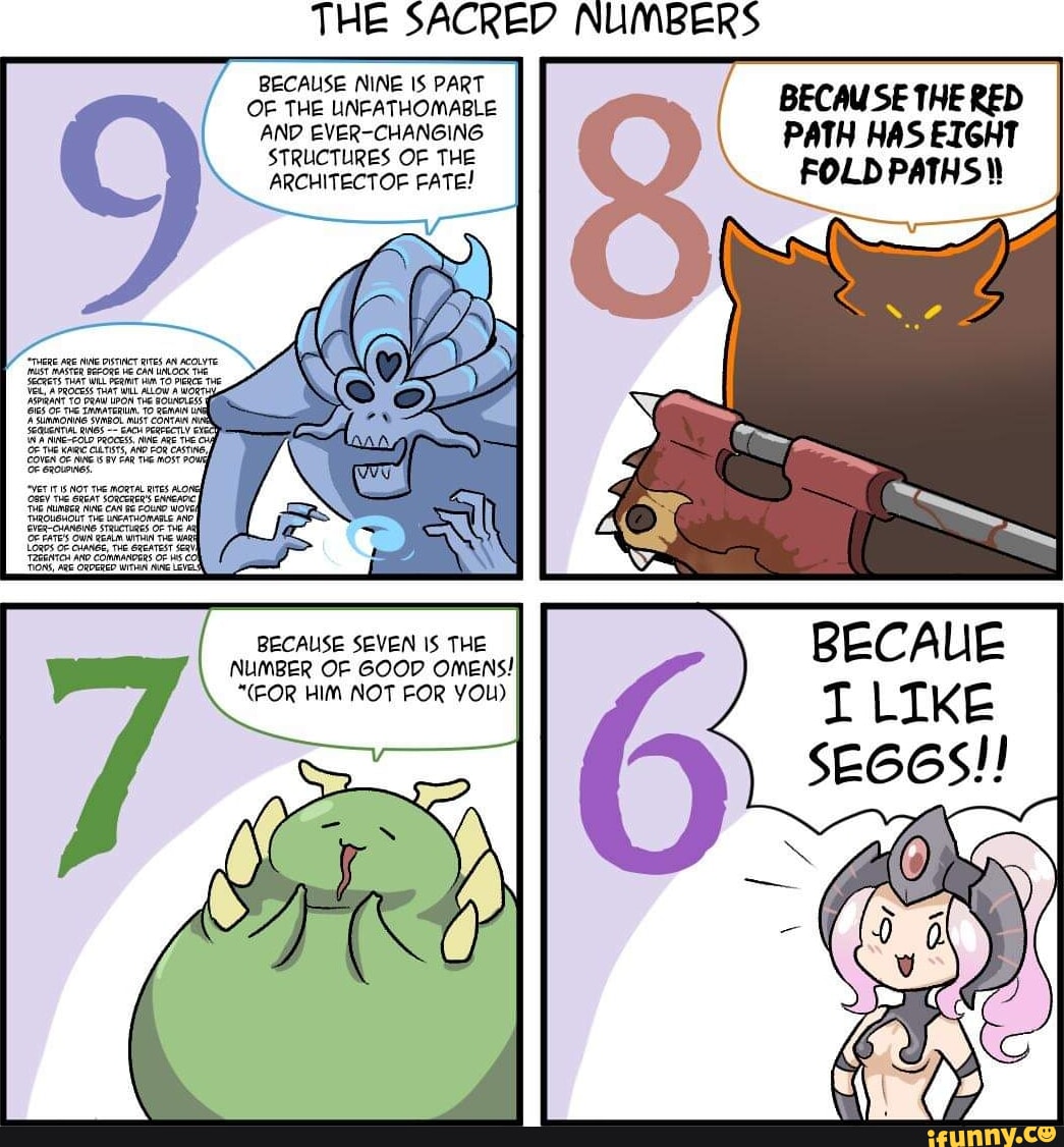THE SACRED NUMBERS BECALISE NINE IS PART OF THE UNFATHOMABLE BECAUSE ...