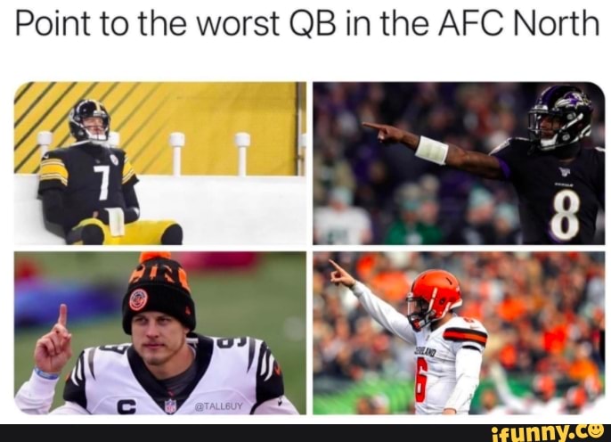 Point to the worst QB in the AFC North - iFunny