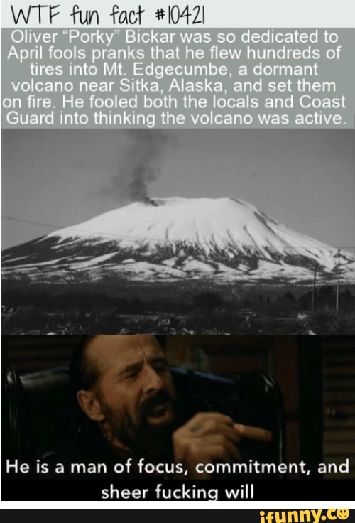 Fun Porky Bickar was so dedicated to April fools pranks that he flew ...