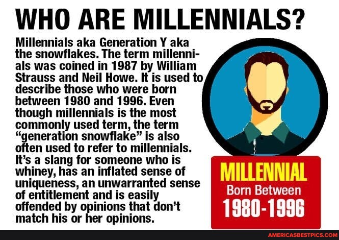 WHO ARE MILLENNIALS? Millennials aka Generation Y aka the snowflakes ...