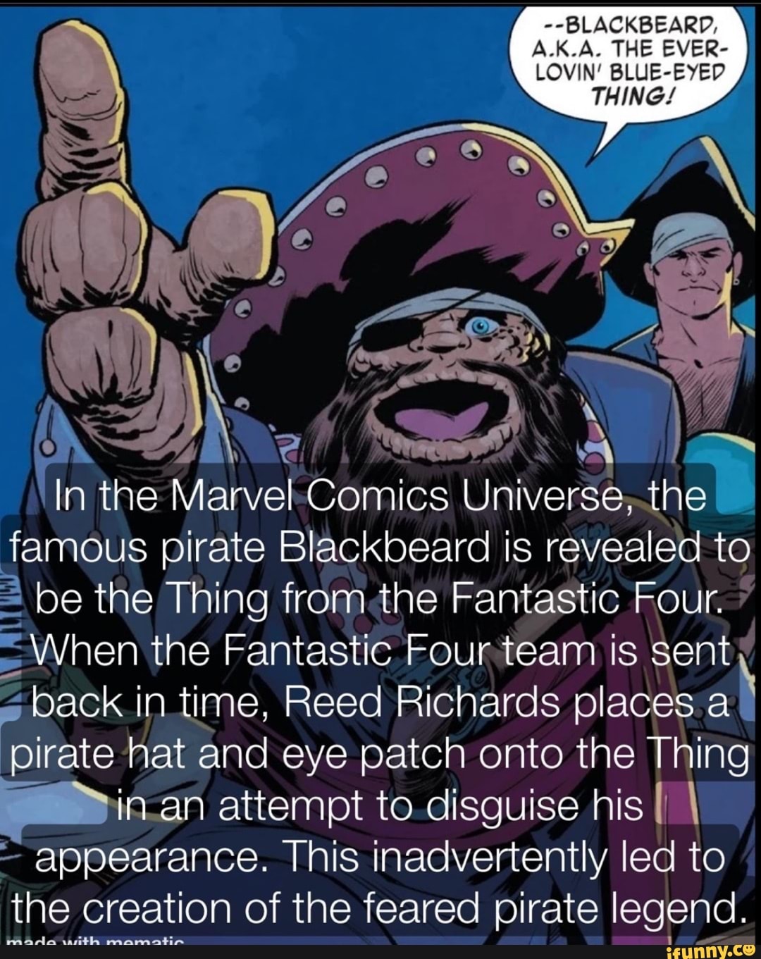 In the Marvel Comics Universe. the famous pirate Blackbea Blackbea ...