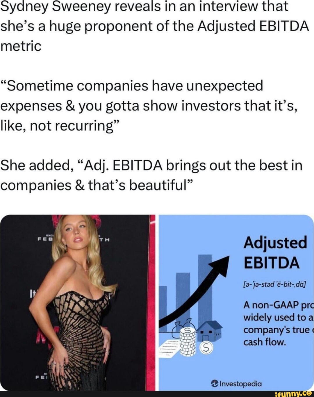 Ebitda memes. Best Collection of funny Ebitda pictures on iFunny