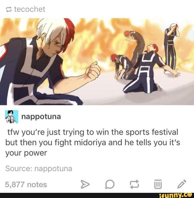 Tecochet tfw you're just trying to win the sports festival but then you ... Tecochet tfw you're just trying to win the sports festival but then you ...