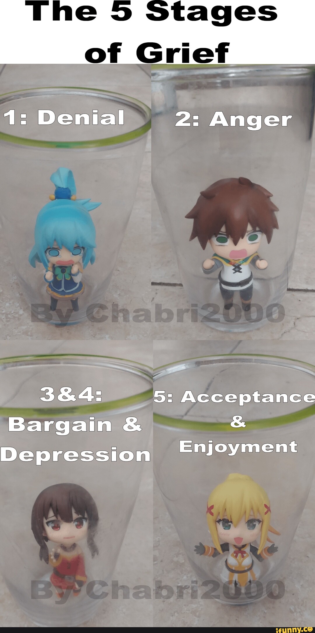 The stages of Grief_ 1: Denial IN Anger 5: Acceptance Ala Bargain ...