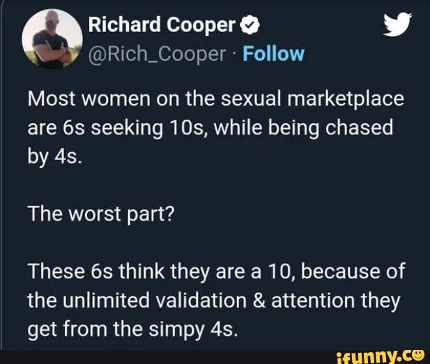 Richard Cooper @ @Rich_Cooper Follow Most women on the sexual ...