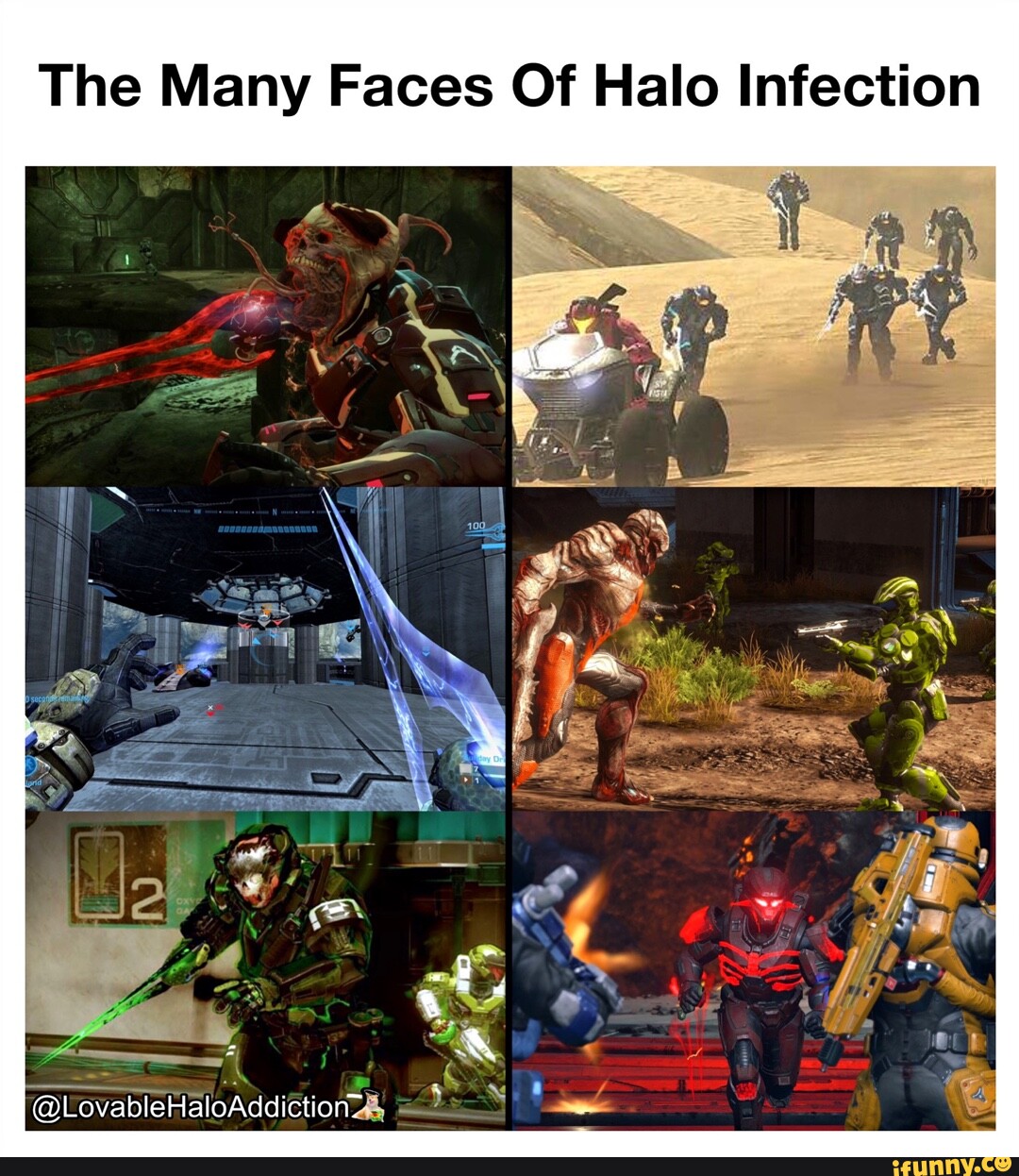 The Many Faces Of Halo Infection ti - iFunny
