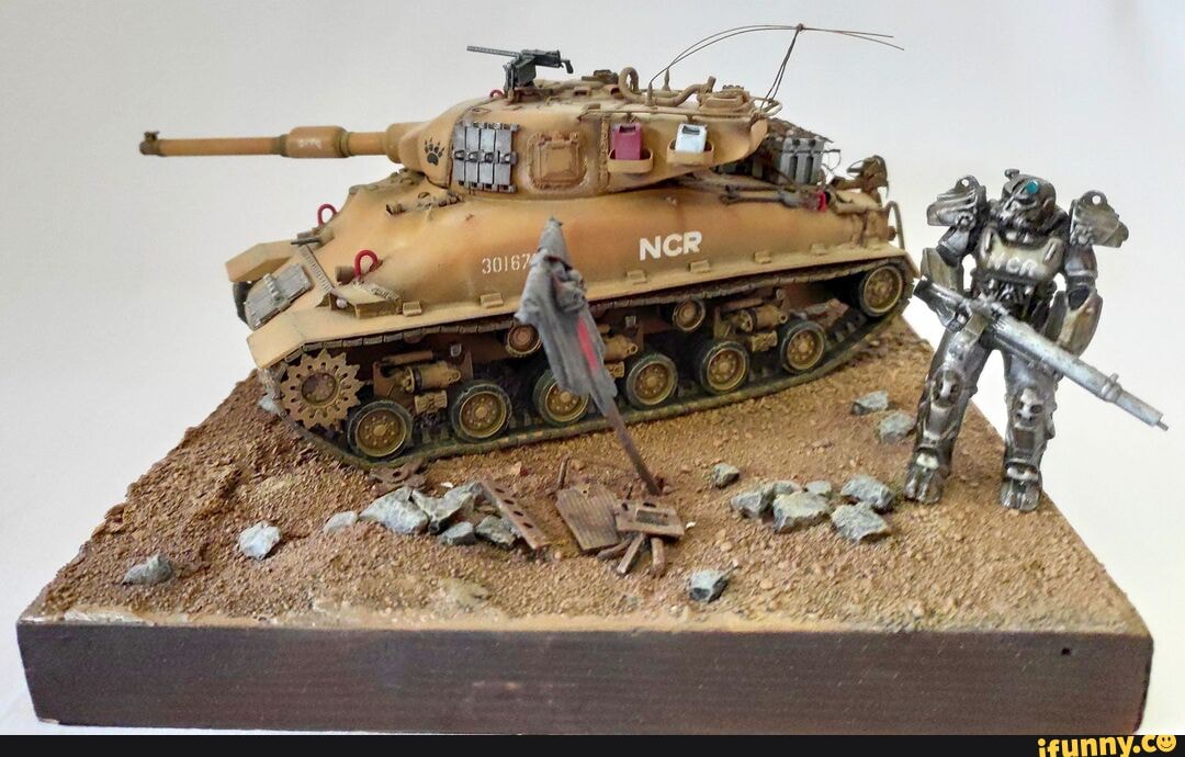 1/35 Fallout NCR tank - massive kitbash and scratch - iFunny