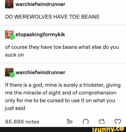 Warchiefwindrunner DO WEREWOLVES HAVE TOE BEANS stopaskingformykik of ...