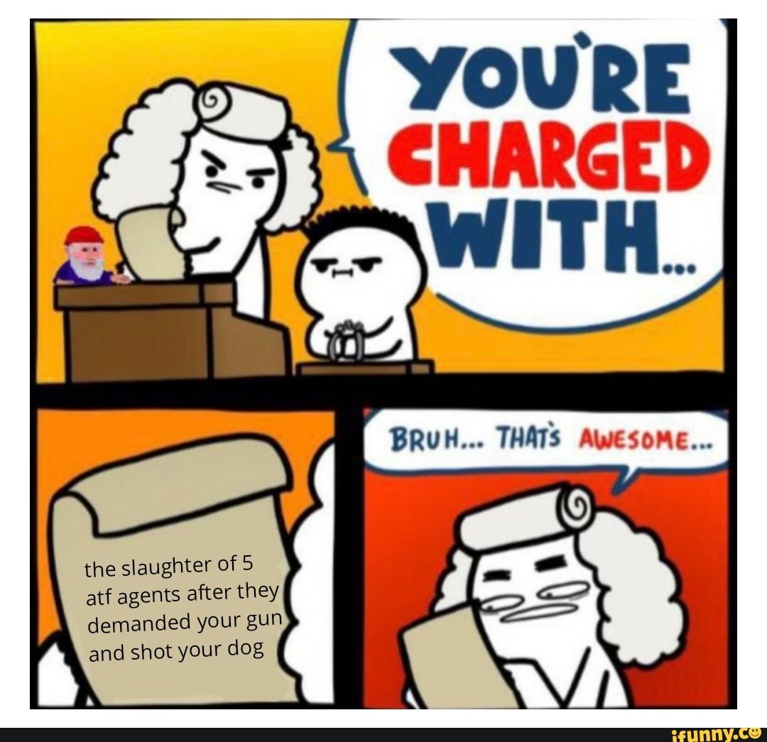 BRUH... THATS AWESOME... the slaughter of 5 atf agents after they ...