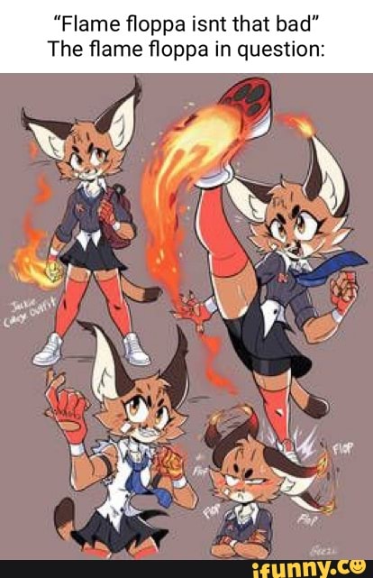 "Flame floppa isnt that bad" The flame floppa in question: - iFunny