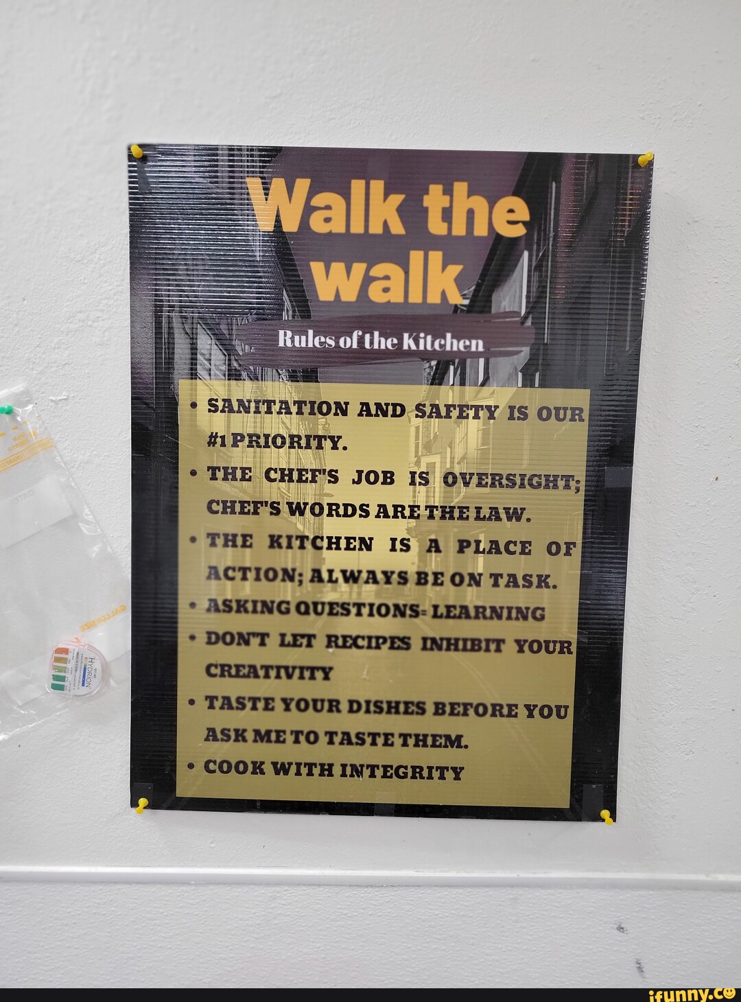 Rules of the e SANITATION AND SAFETY IS OUR #1 PRIORITY. THE CHEF'S JOB ...