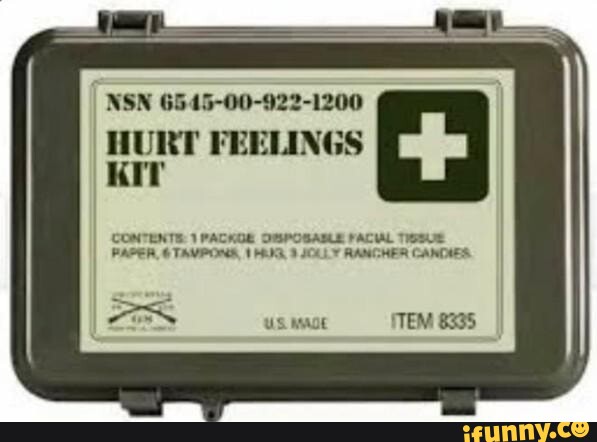 NSN 6545-00-922-1200 HURT FEELINGS CONTENTE: 1 PACKOE OSPOGABLE FACIL ...
