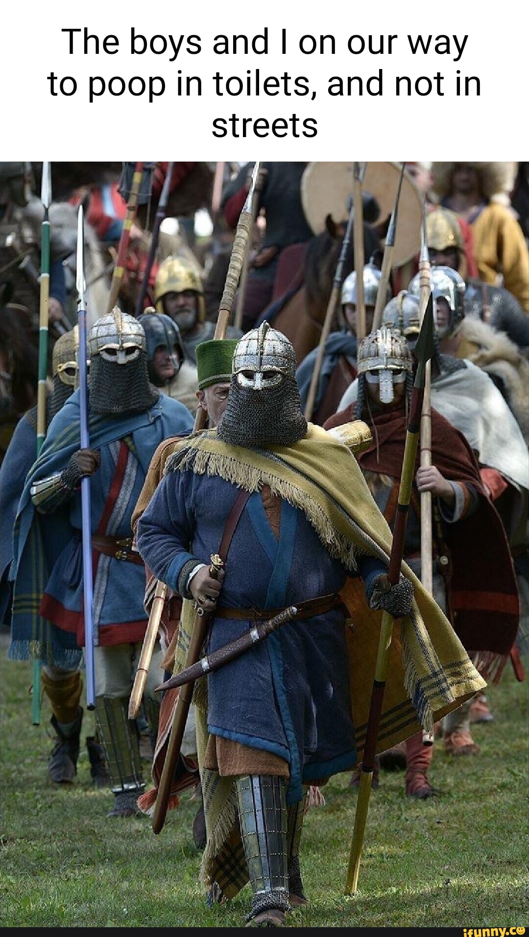 The boys and I on our way to poop in toilets, and not in streets - iFunny