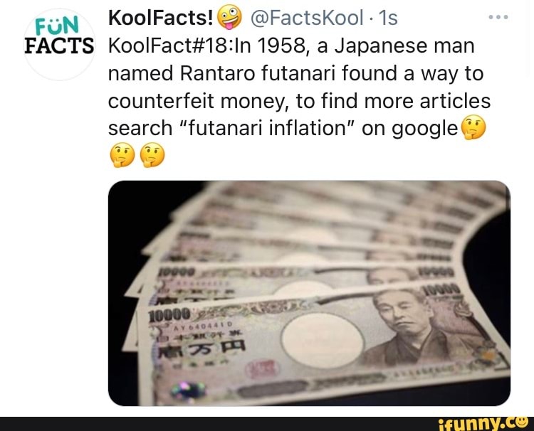 FUN FACTS KoolFacts! @FactsKool- 1958, a Japanese man named Rantaro ...