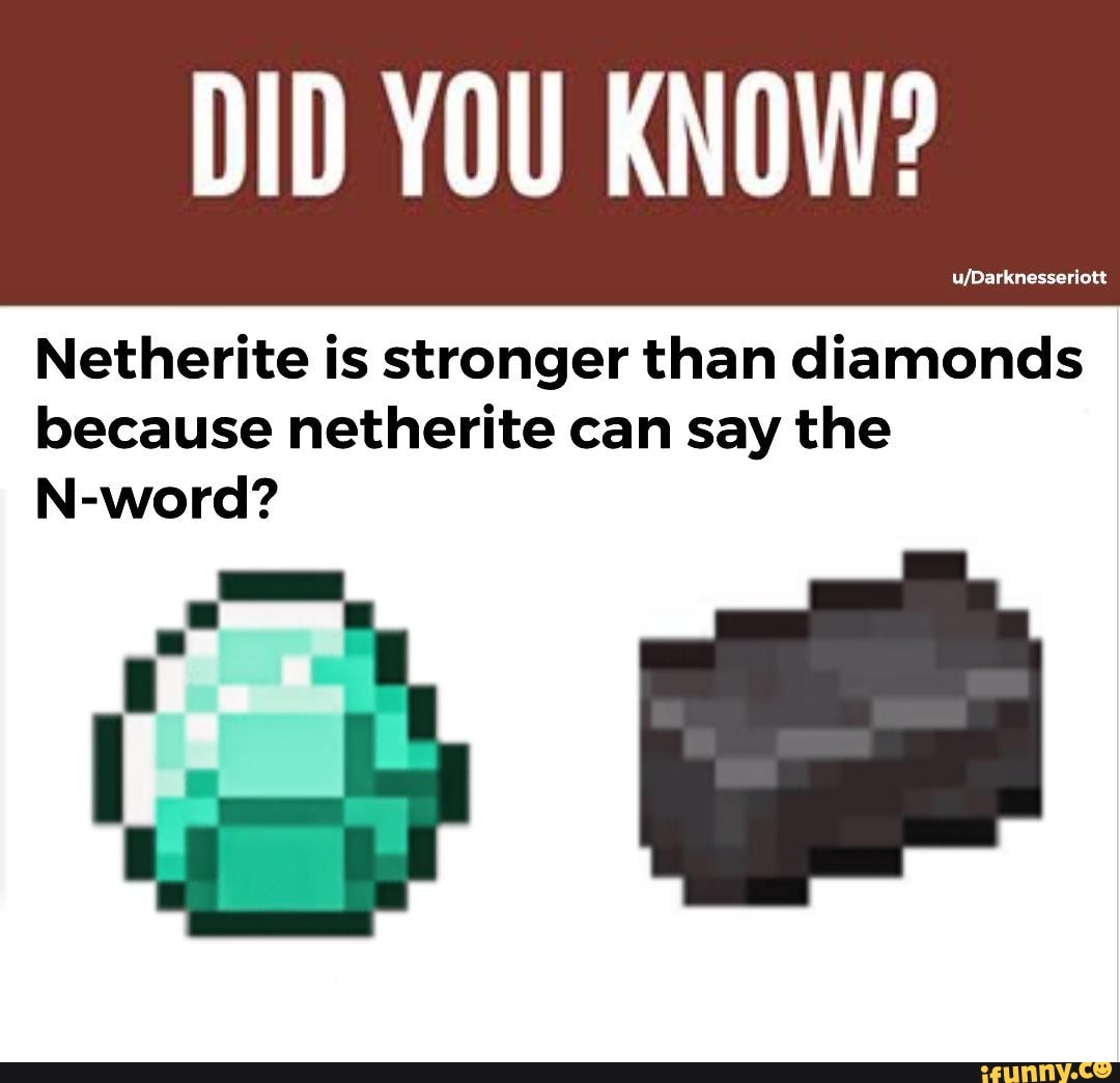 DID YOU KNOW? Netherite is stronger than diamonds because netherite can ...
