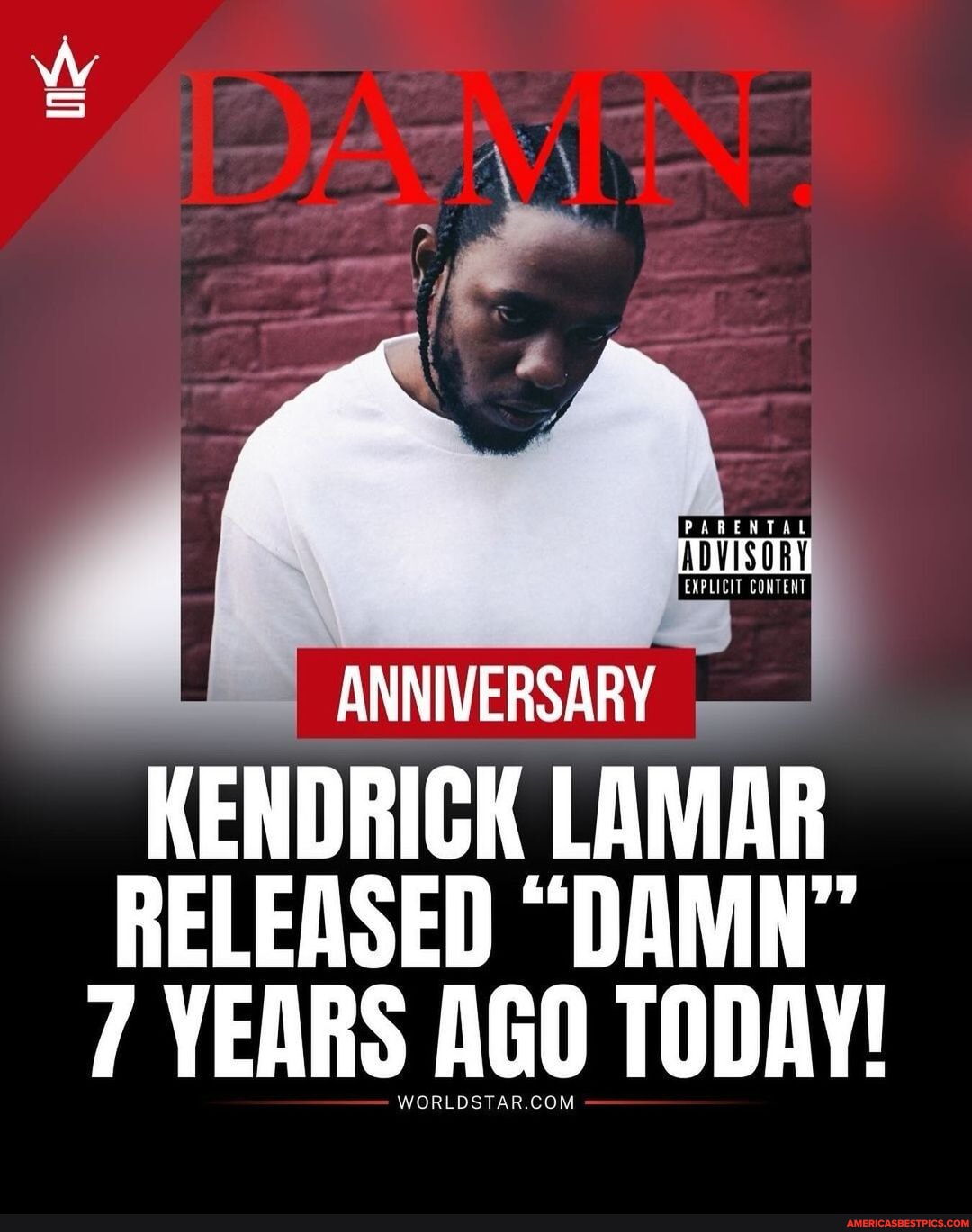 #KendrickLamar released “DAMN” 7 years ago today! What’s your favorite ...