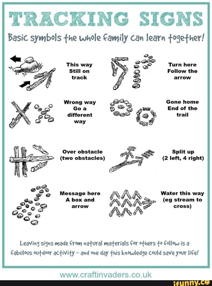TRACKING SIGNS Basic symbols the whole family can learn together! rei ...
