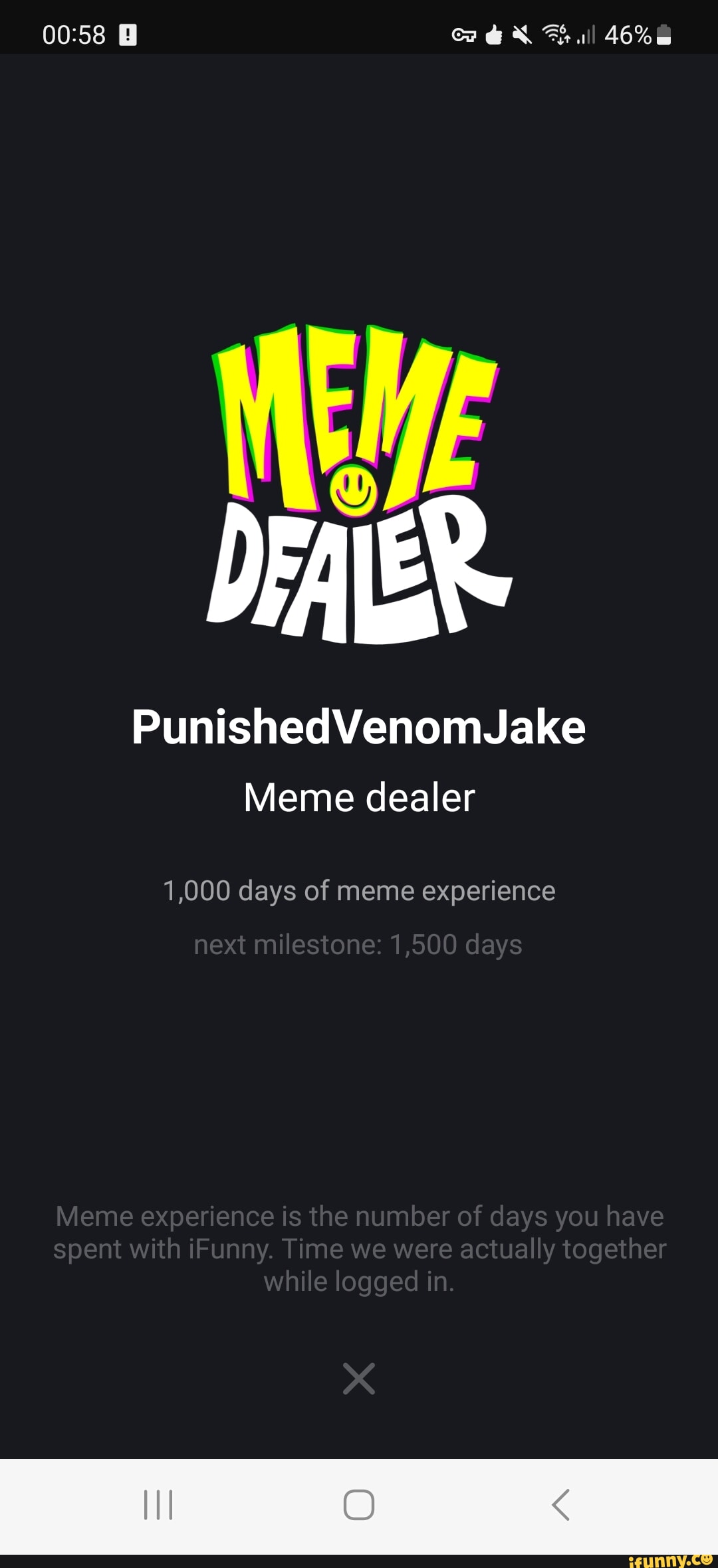 46% PunishedVenomJake Meme dealer 1,000 days of meme experience next ...