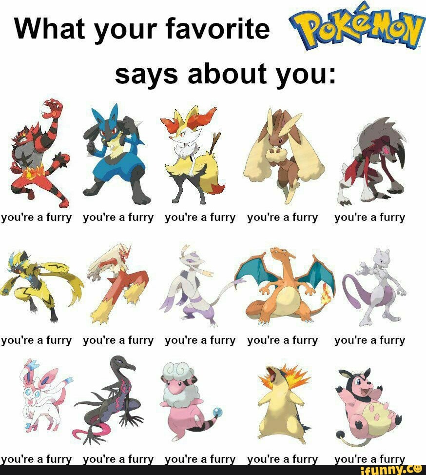 What your favorite says about you: you're .a furry you're afurry you ...