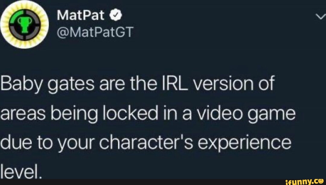Baby gates are the IRL version of areas being locked in a video game ...