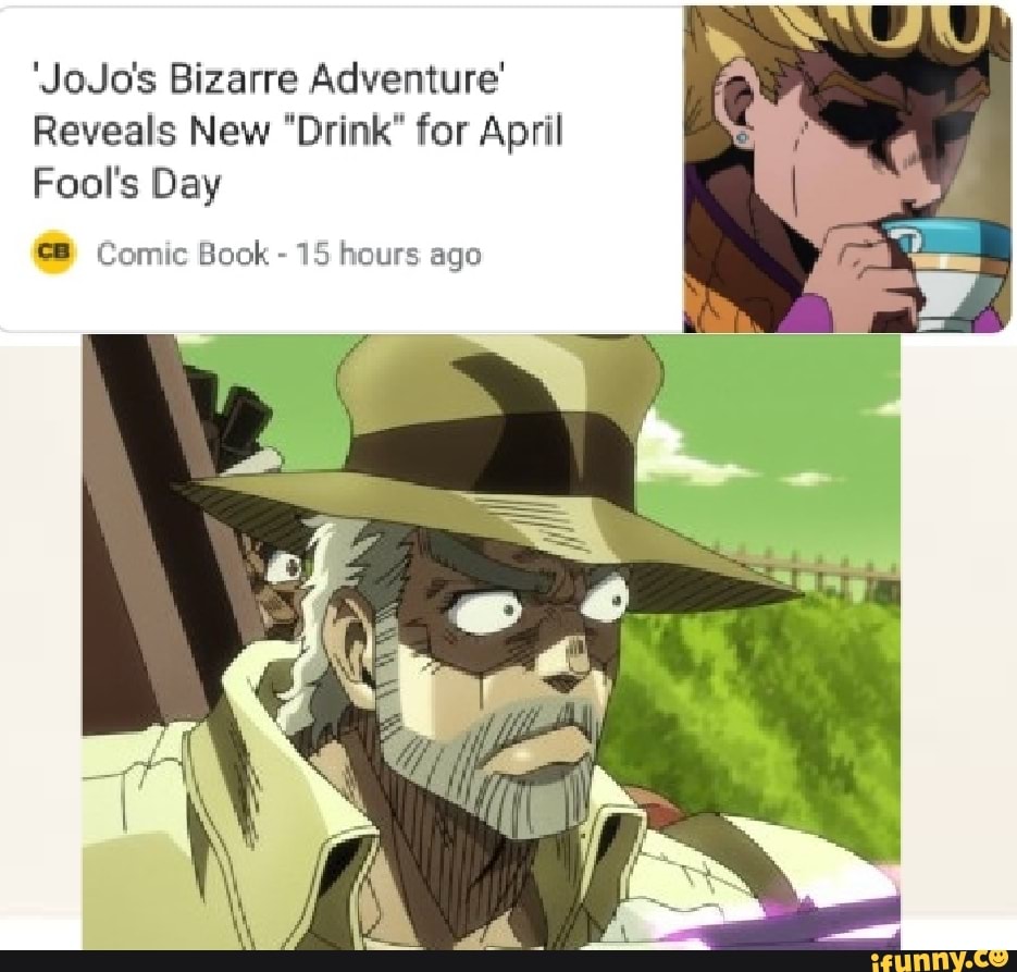 'JoJo's Bizarre Adventure“ Reveals New "Drink" for Apràl GI Comic Book ...