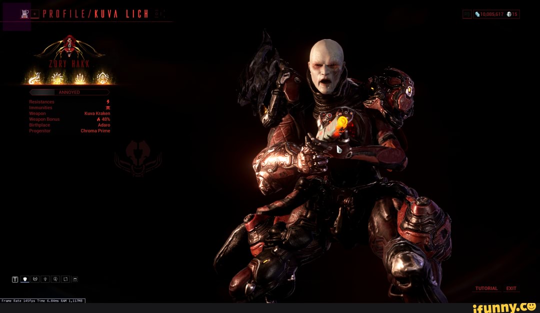 Data for lich hunting - ANNOYED Resistances Immunities Weapon Kuva ...