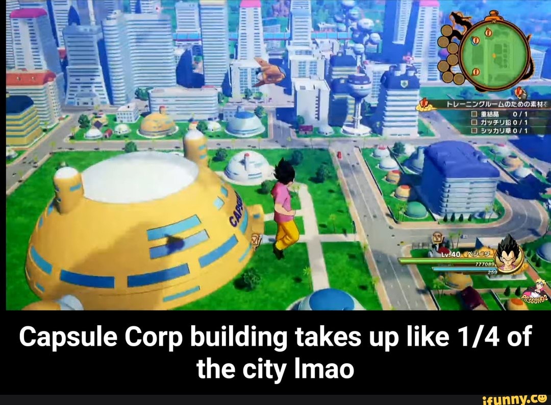 Capsule Corp building takes up like 1/4 of the city Imao - Capsule Corp ...