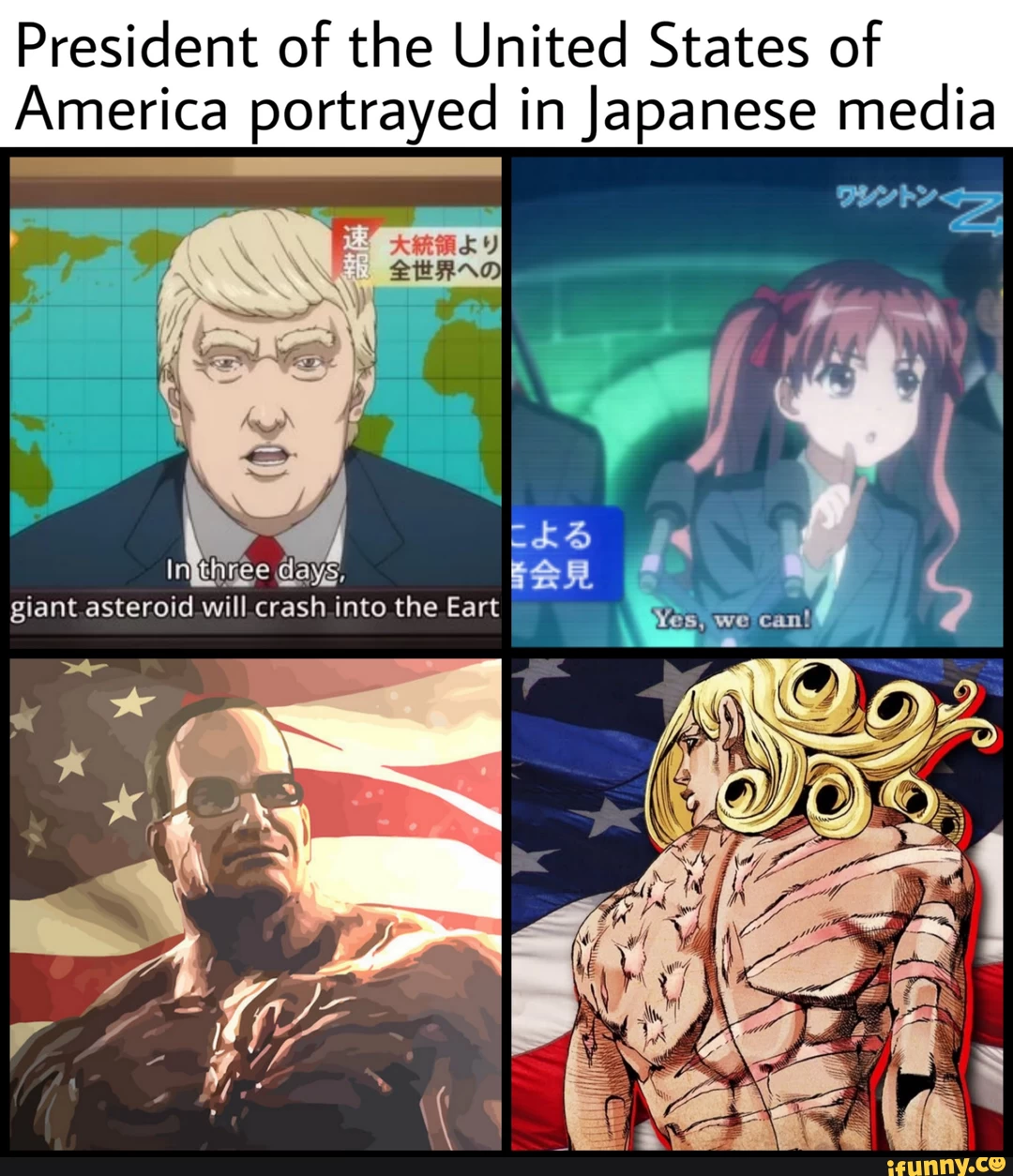 President of the United States of America portrayed in Japanese media ...