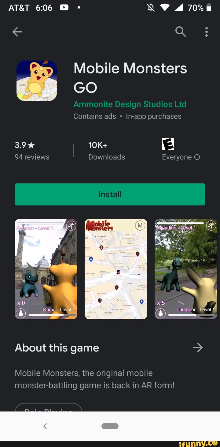 Game is back in AR form! Mobile Monsters Mobile Monsters, the original ...